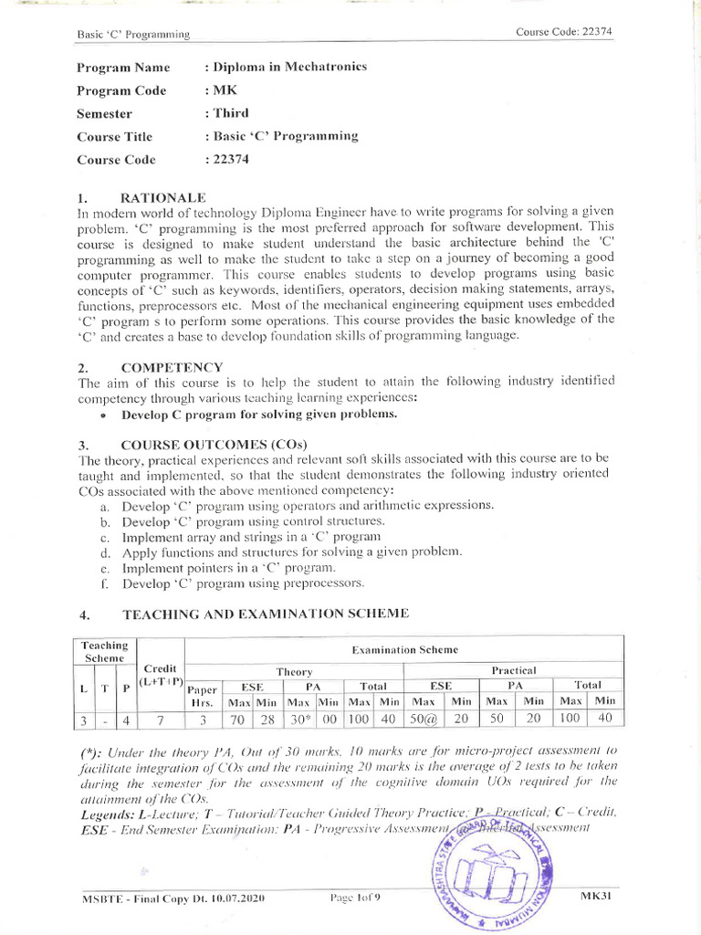22374 - Basic C Programming_2 | PDF 22374 - Basic C Programming_2 | PDF