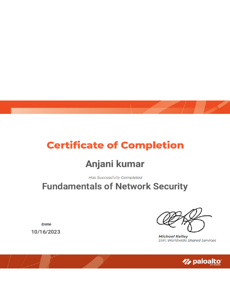 Fundamentals of Network Security - Beacon | PDF