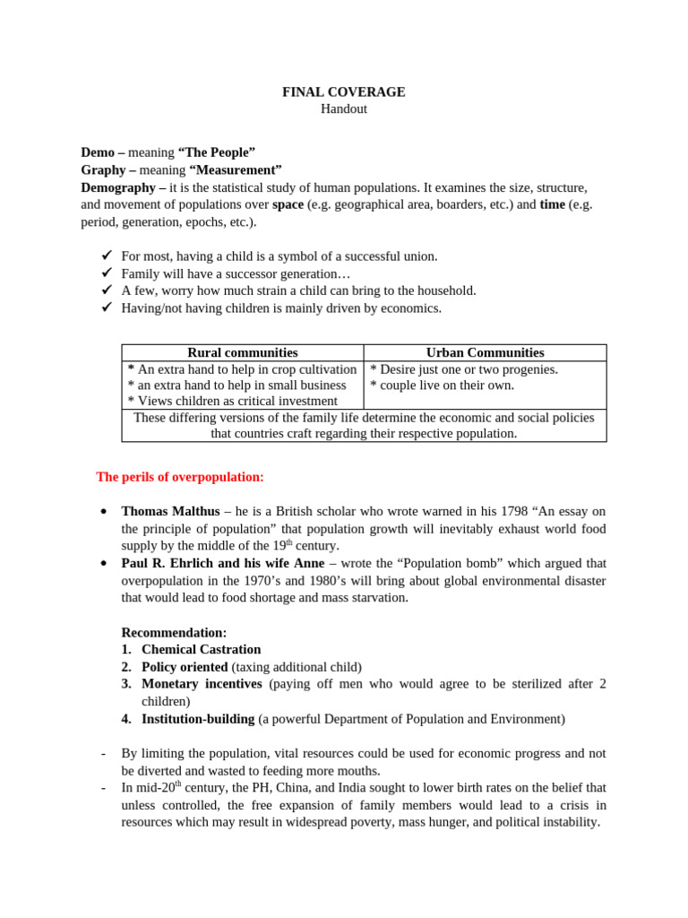 Global Population and Environmental Challenges | PDF | Immigration | Climate Change