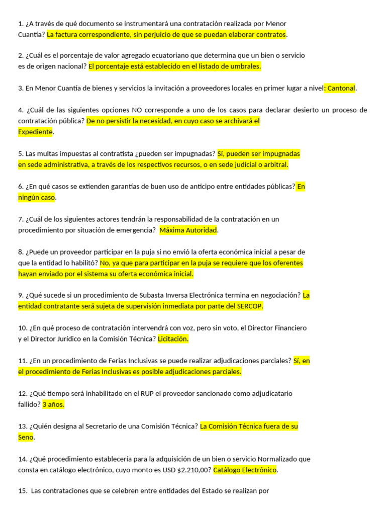 Cuestionario Curso Fundamentos 2 | PDF | Subasta | Presupuesto