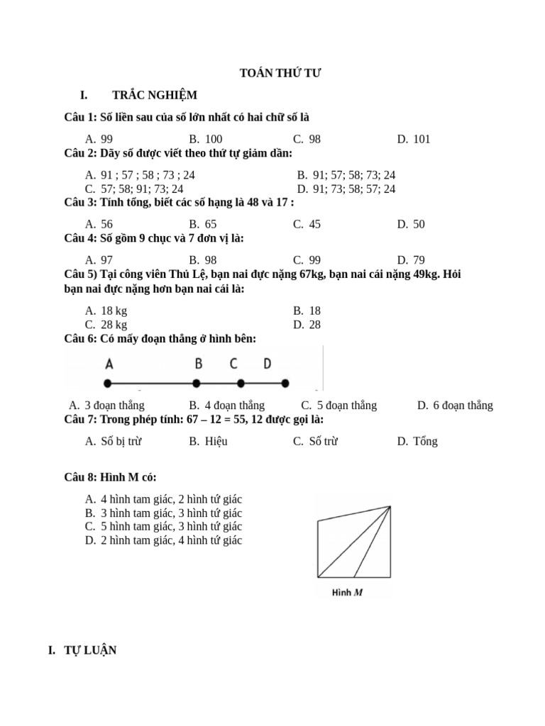 Toan Thu Tu | PDF
