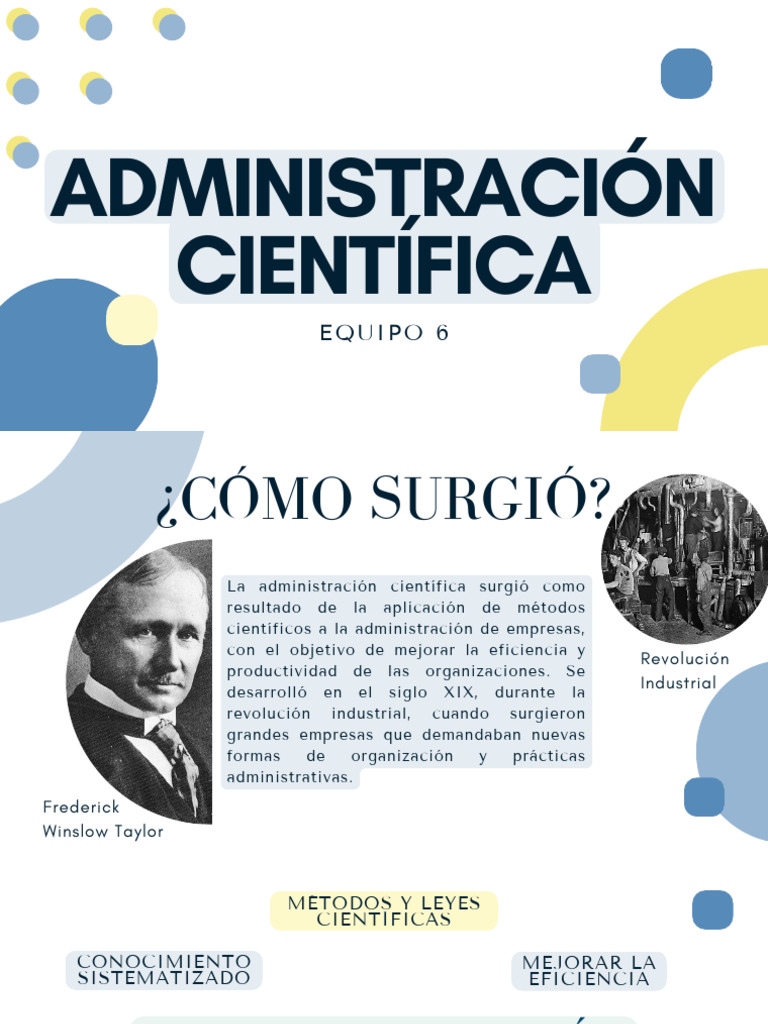 ADMINISTRACIÓN CIENTÍFICA | PDF