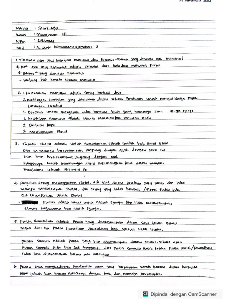 Aik Sahri Ayu Mid | PDF