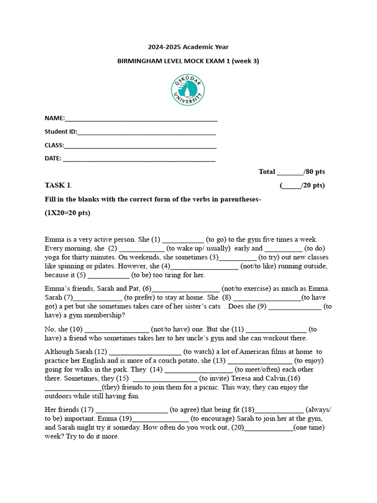 MOCK EXAM M1 Week 3 (Prep for POP QUIZ 1) | PDF