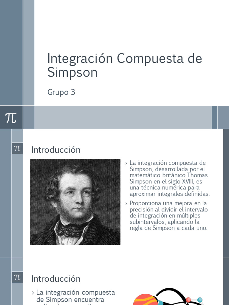 Integración Compuesta de Simpson | PDF | Integral | Matemáticas