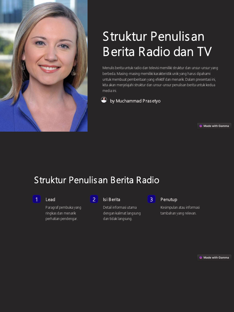 Struktur Penulisan Berita Radio Dan TV | PDF