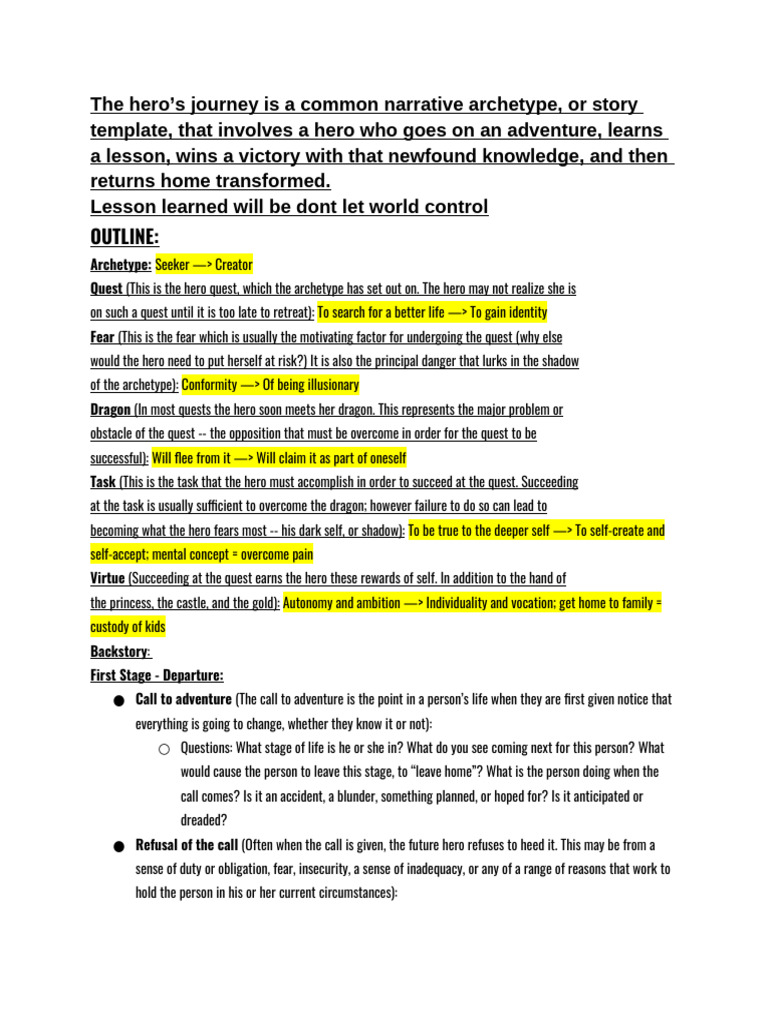 Understanding the Hero's Journey | PDF | Quest | Hero