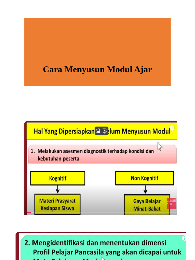 Cara Menyusun Modul Ajar | PDF