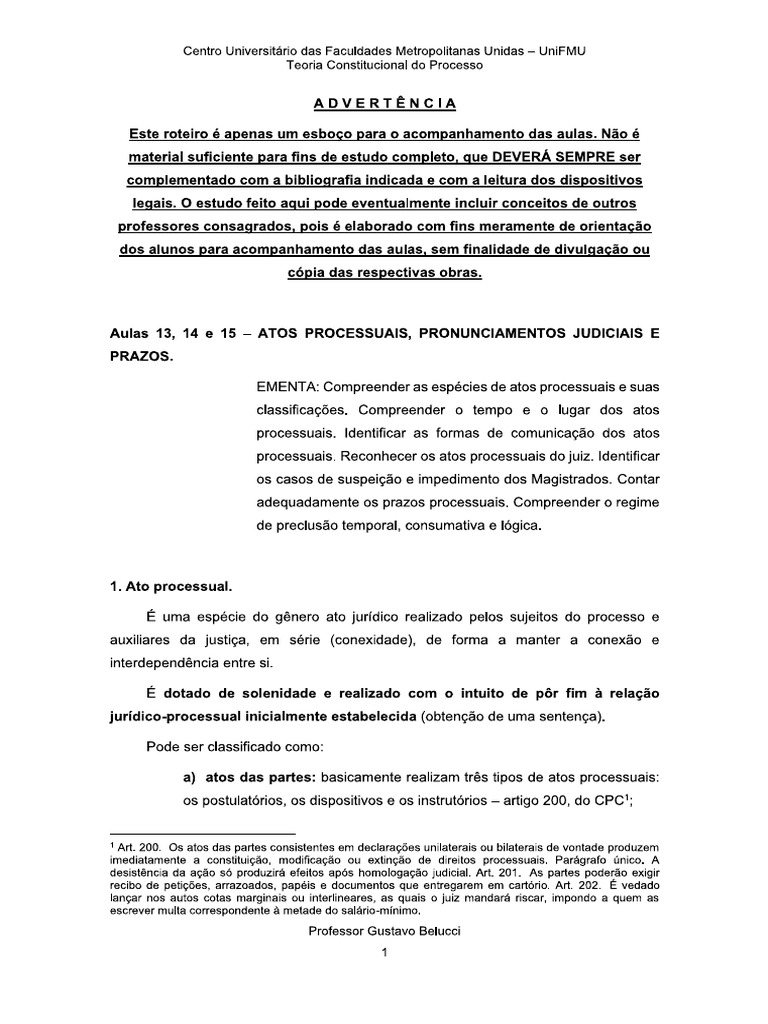 AULAS 13, 14 E 15 | PDF