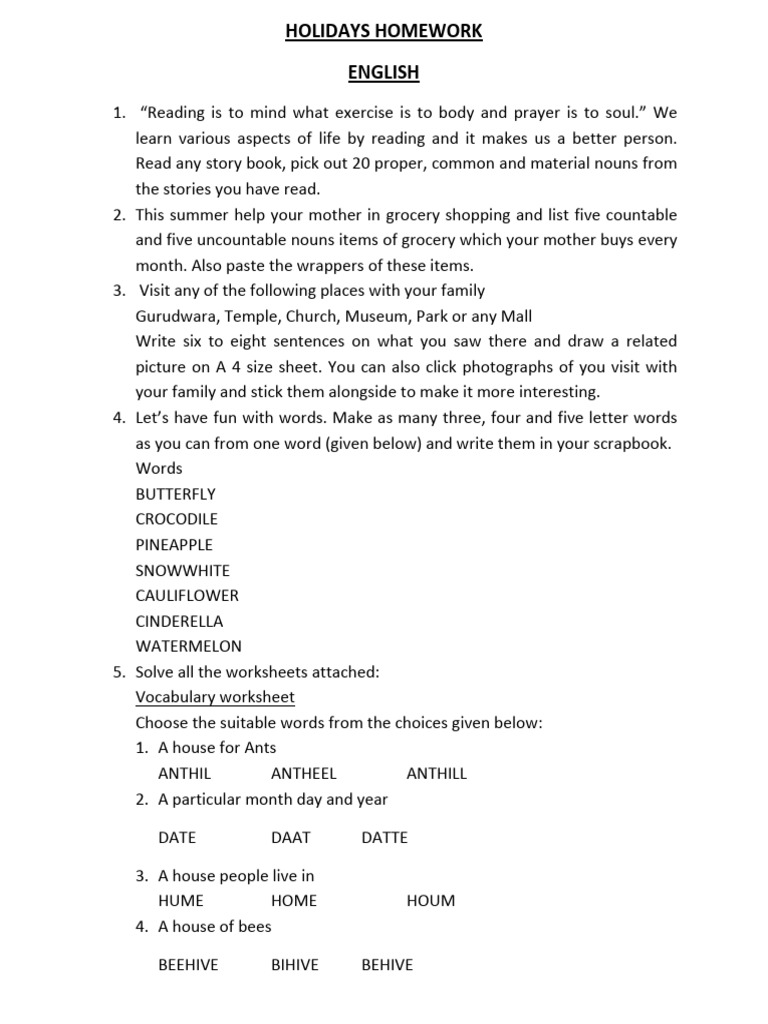 HW III | PDF | Noun | Verb