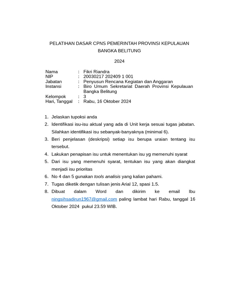 Fikri Riandra Aktualisasi 1 | PDF