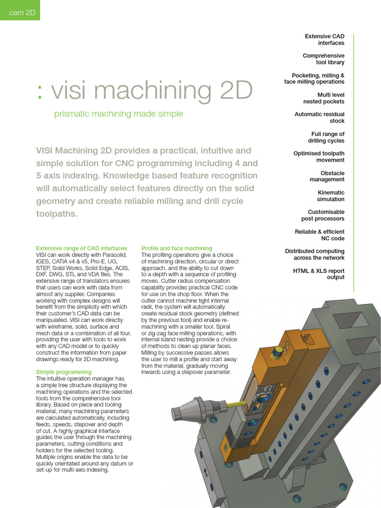 VISI_Machining_2D | PDF | Machining | Machine Tool