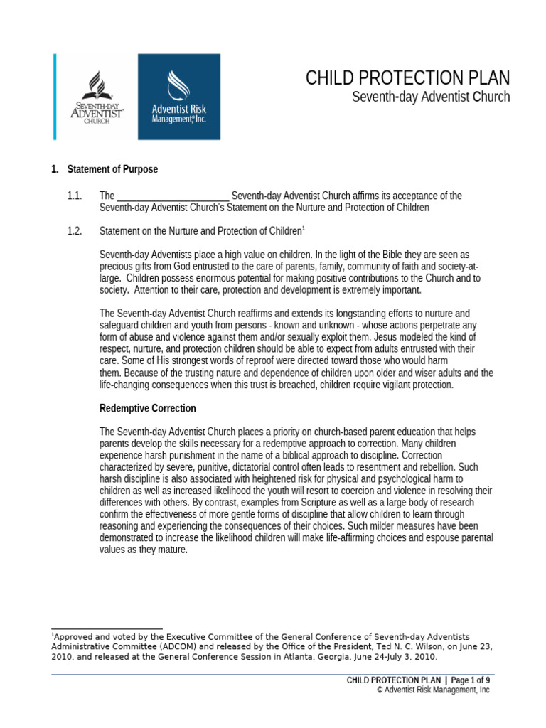 GUIDE_ChildProtectionPlan_NAD-CAN-EN | PDF | Violence | Child Protection