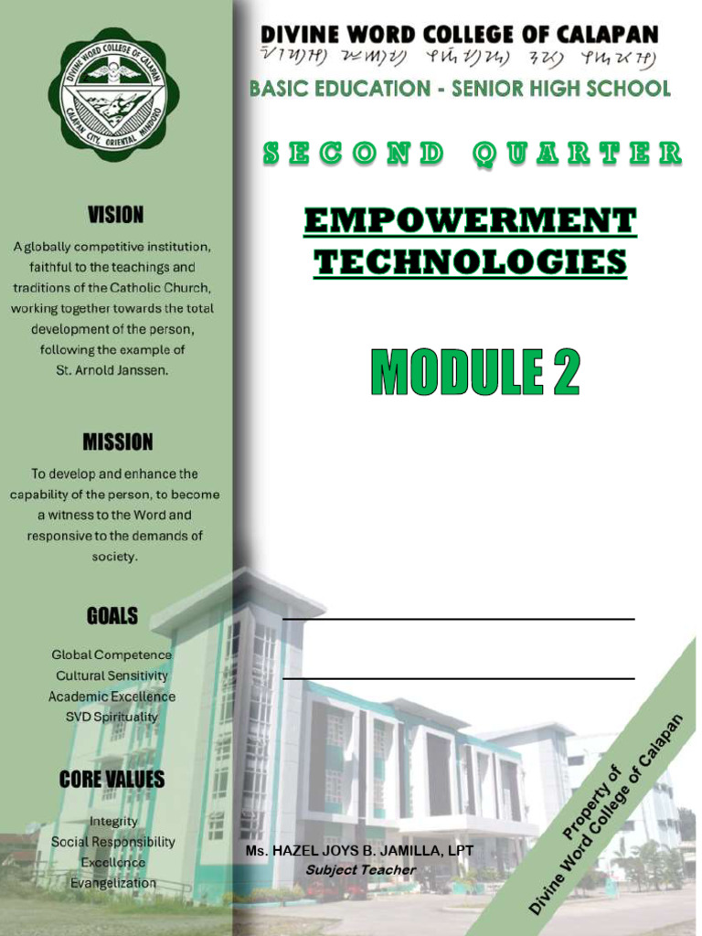 Q2-MODULE 2_ICT AS PLATFORM FOR CHANGE | PDF | Educational Technology