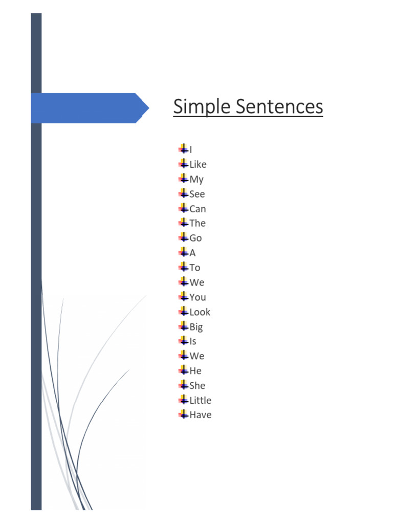 Simple Sentences | PDF
