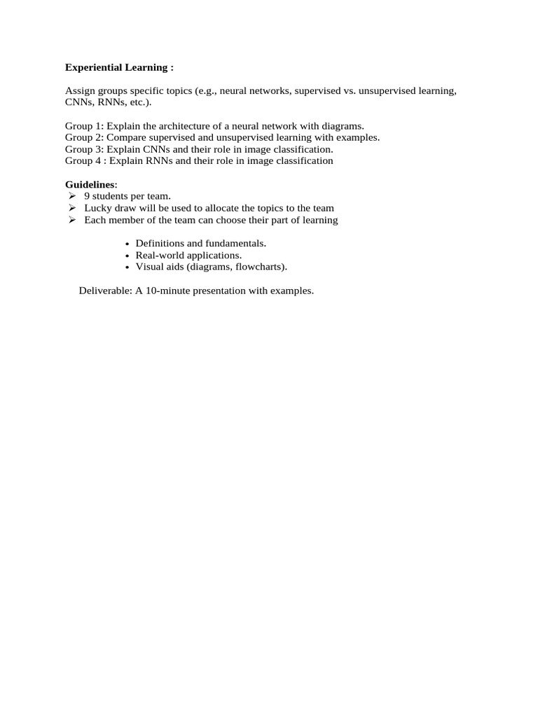 Experiential Learning | PDF