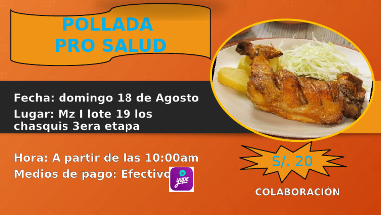 Tarjeta de Pollada | PDF