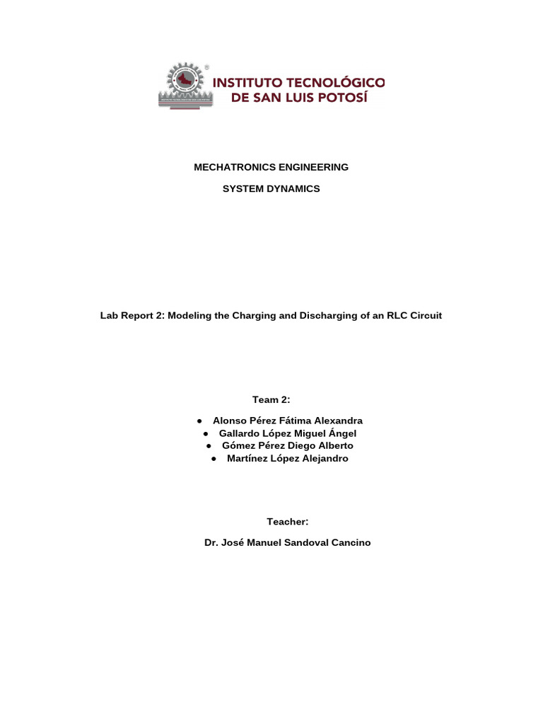 Practica 2 | PDF | Damping | Electrical Network