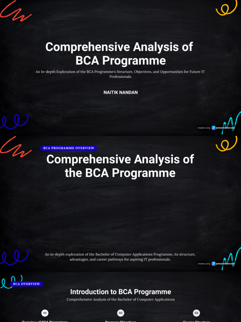 Comprehensive Analysis of BCA Programme | PDF