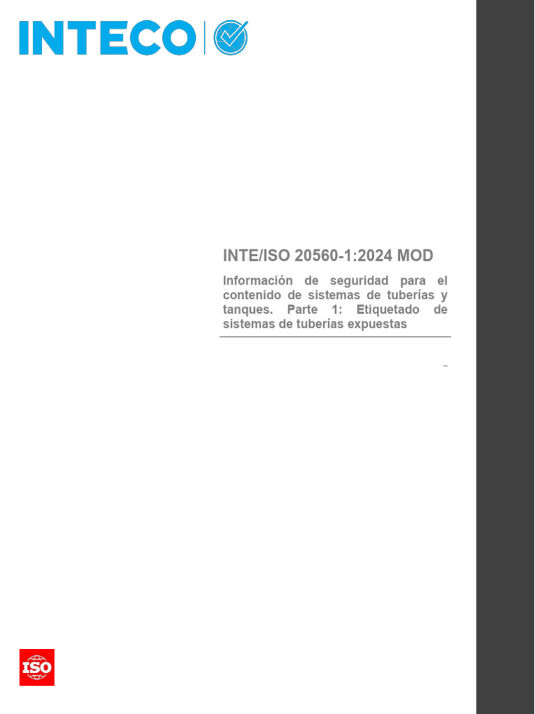 Etiquetado de Tuberías según ISO 20560-1 | PDF | Color | Organización ...