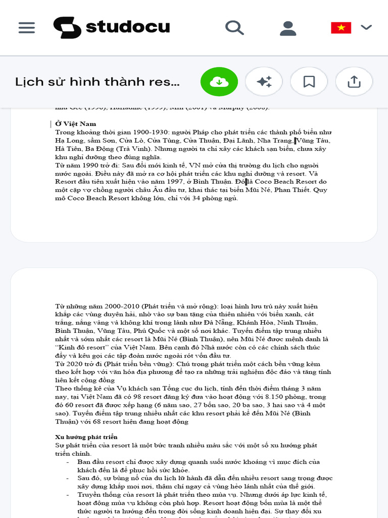 Lịch sử hình thành resort - Lịch sử hình thành resort Trên thế giới Lịch sử hình thành và phát ...