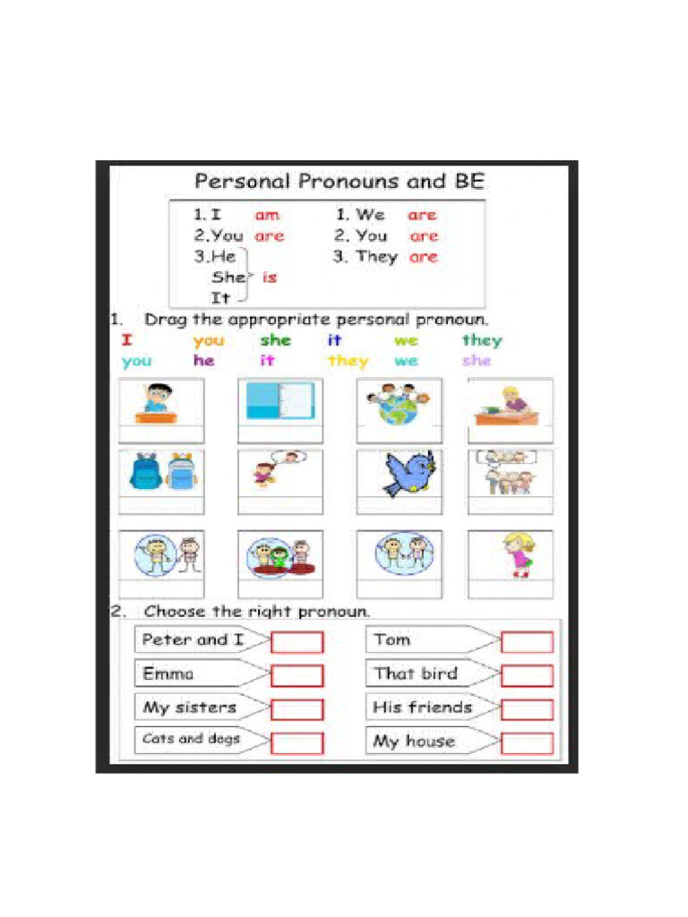 Personal Pronouns and Verb To Be | PDF