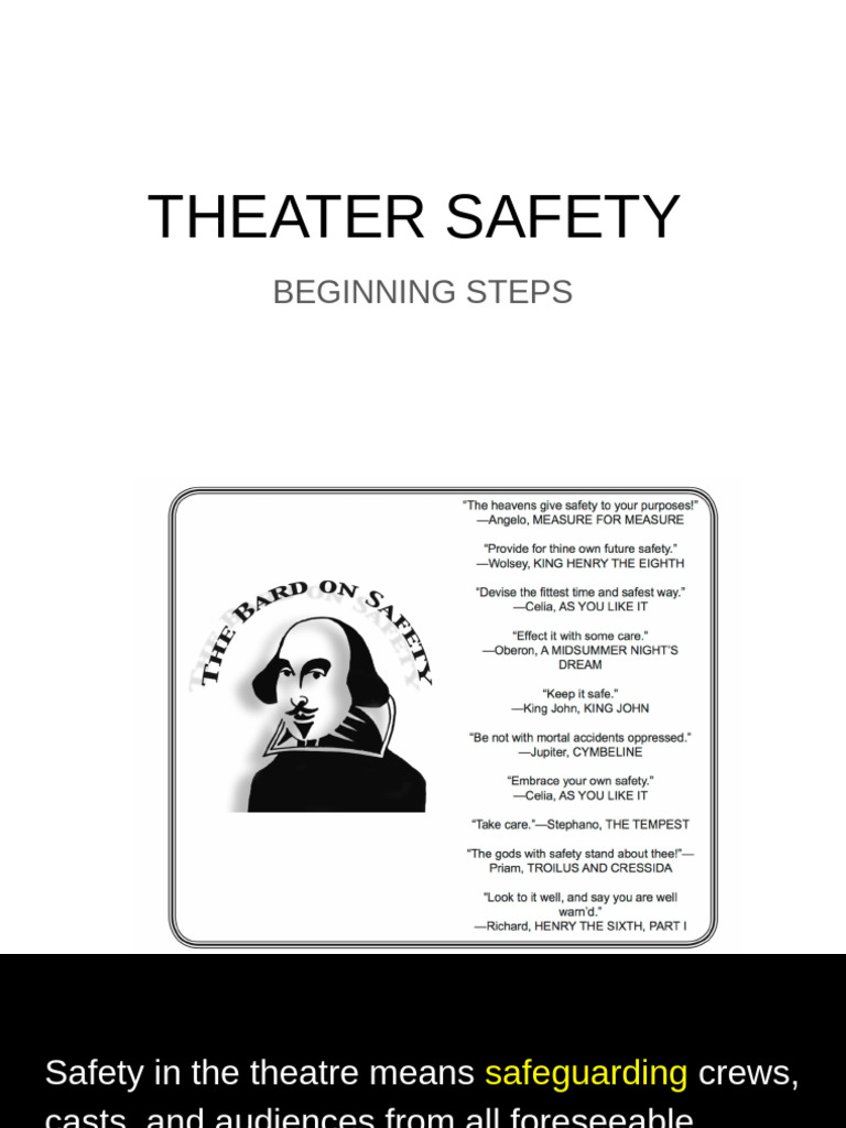 THEATER SAFETY | PDF