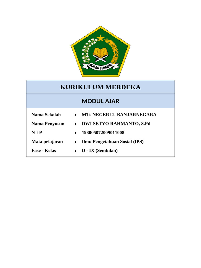 Modul Tema 3 Tantangan Pembangunan Indonesia | PDF