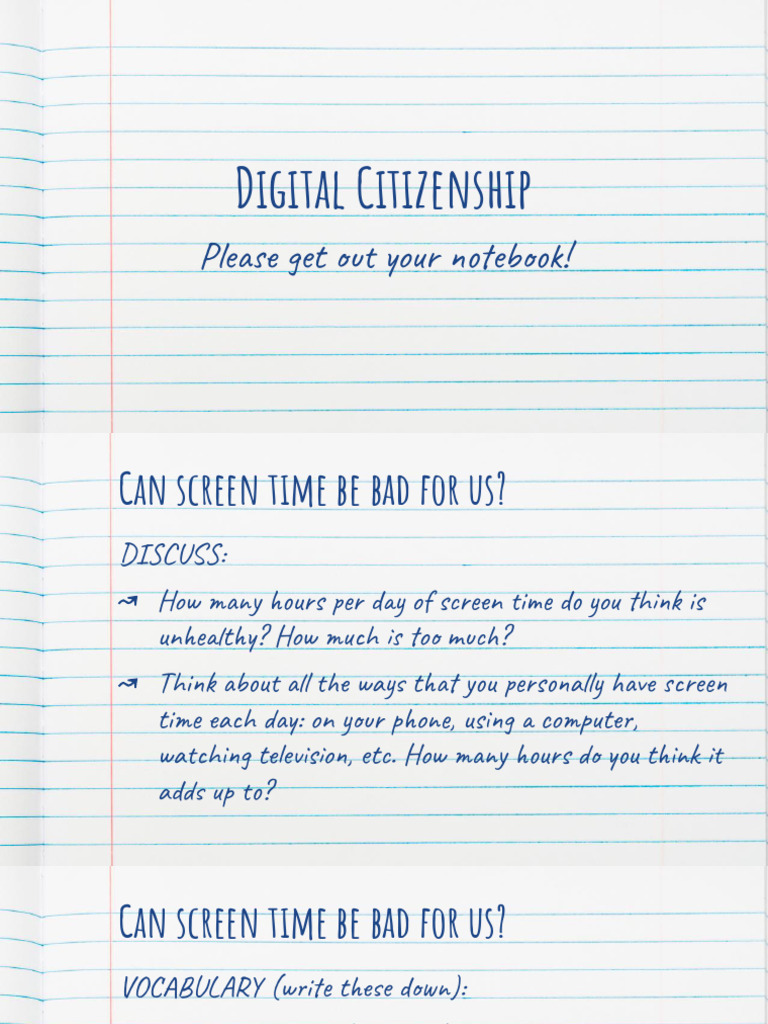 Digital Citizenship Slides | PDF