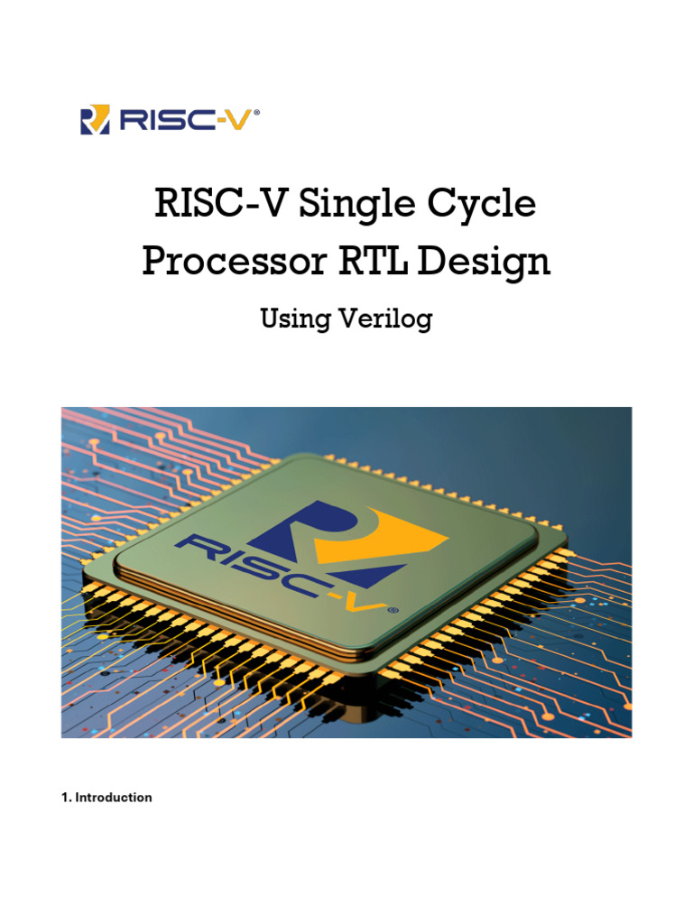 RISC-V Processor Design Guide | PDF | Central Processing Unit | Computing