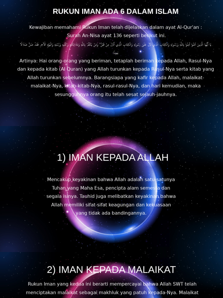 Rukun Iman: Dasar Keyakinan Islam | PDF