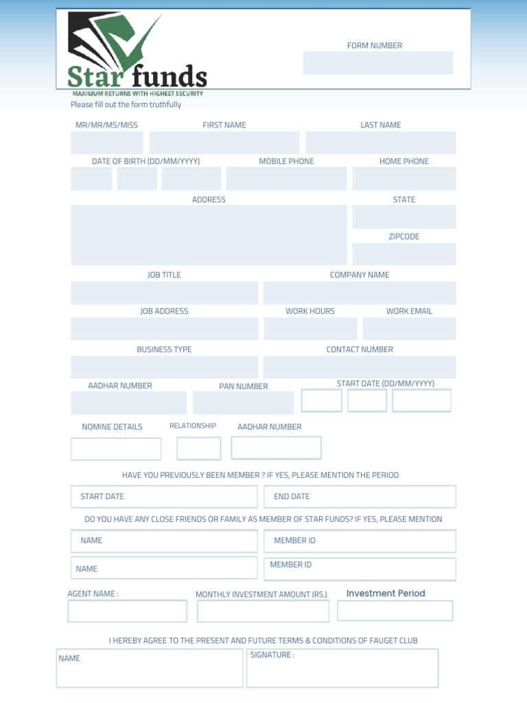 Black and White Minimalist Registration Form | PDF
