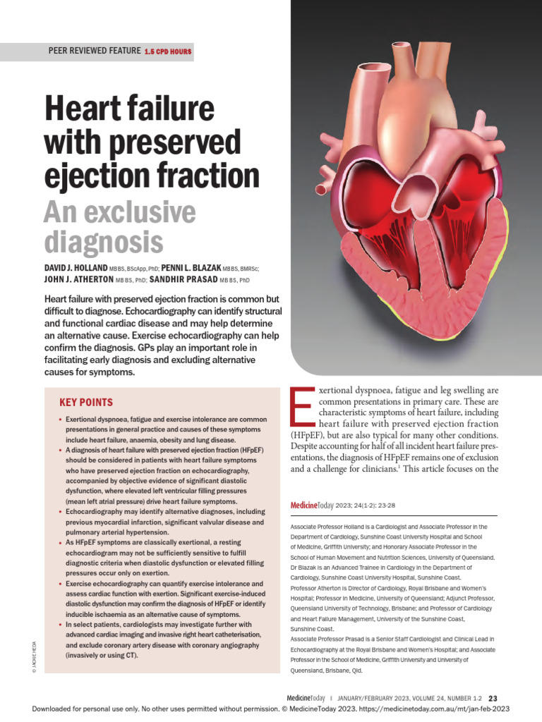 HF with rEF | PDF | Heart Failure | Echocardiography
