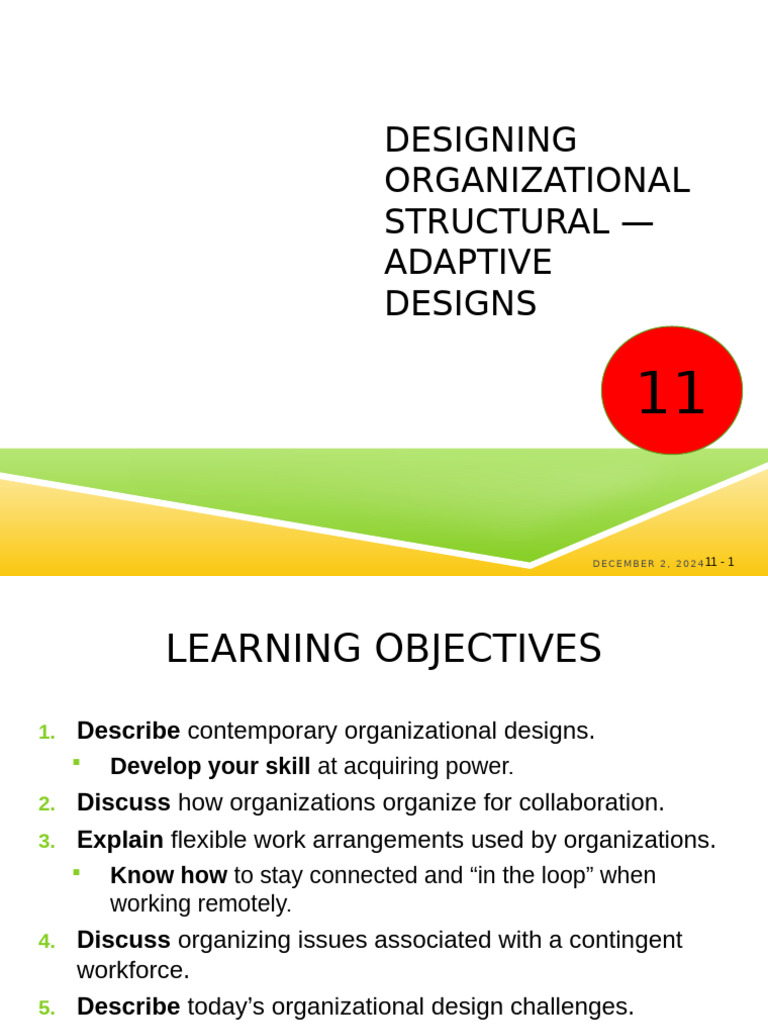 Org. Struc. Adaptive | PDF | Employment | Organizational Structure