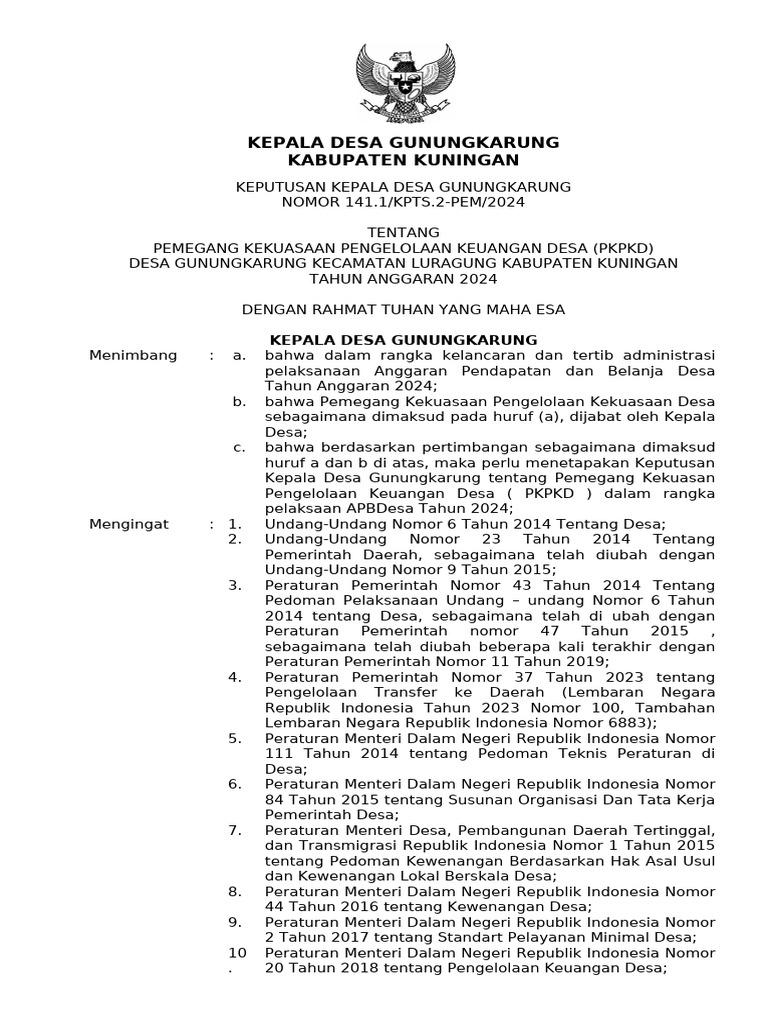 SK No 2 PKPKD 2024 | PDF