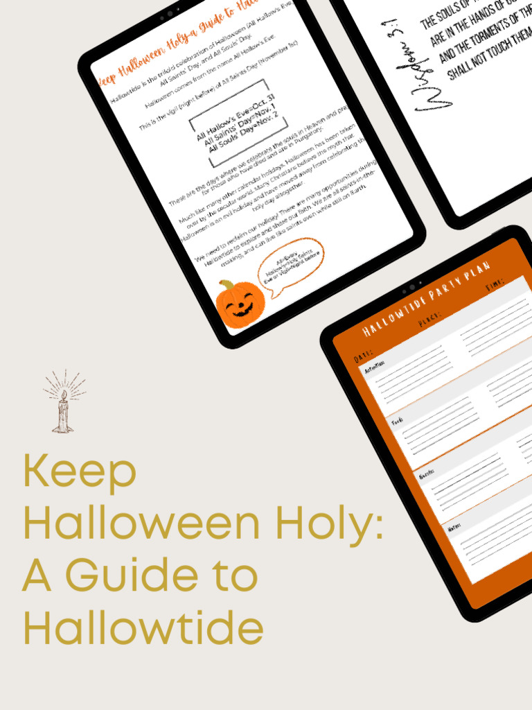 Keep Halloween Holy-A Catholic Guide to Hallowtide | PDF | Halloween ...