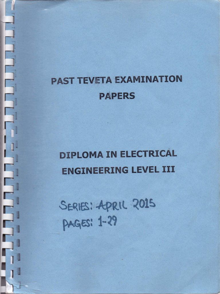 Diploma in Electrical Engineering Level III April 2015 | PDF
