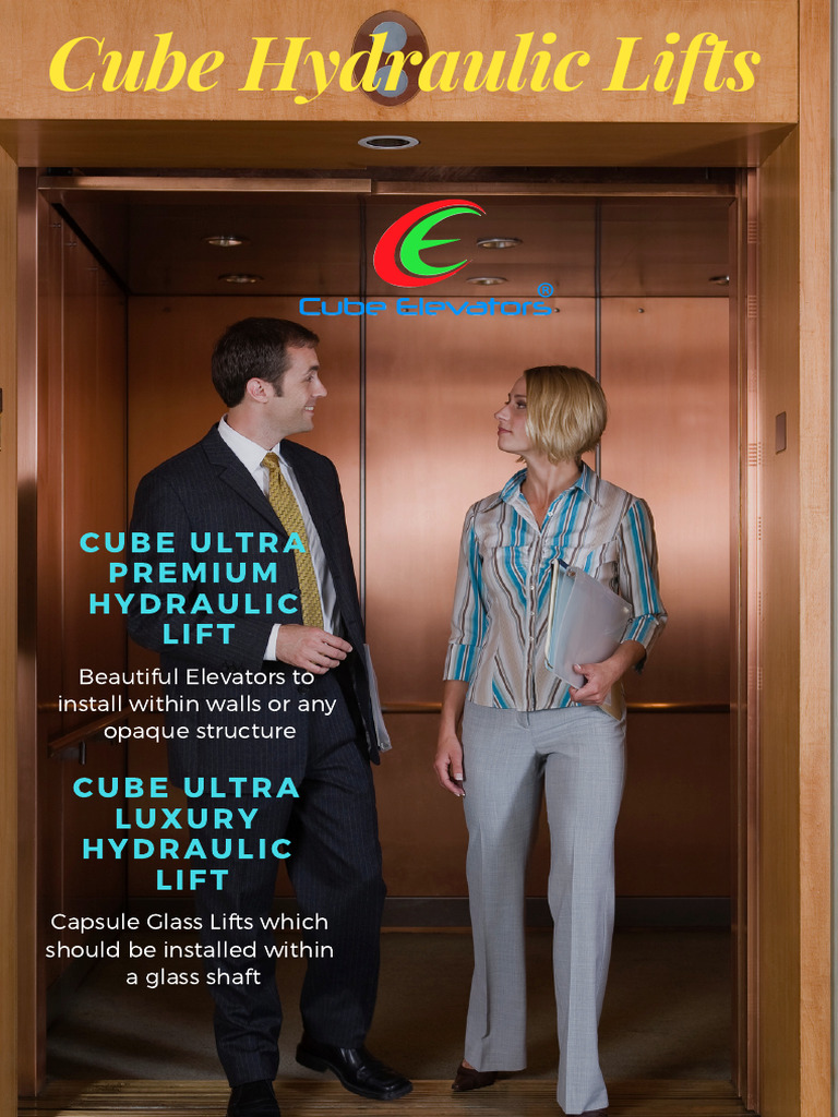 Cube hydraulic-home-lifts | PDF | Elevator | Building Engineering