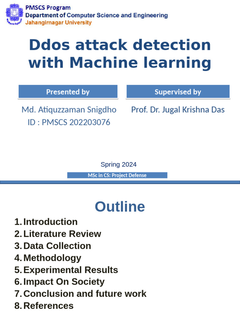 DDoS Attack Detection Using ML Techniques | PDF | Machine Learning | Denial Of Service Attack