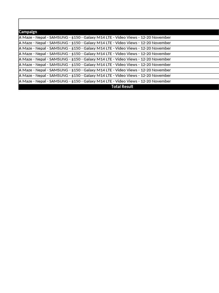 SAMSUNG Galaxy M14 LTE - Daily Report | PDF | Digital Marketing ...