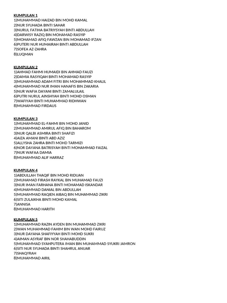 Kumpulan Kbs Tahap1 | PDF