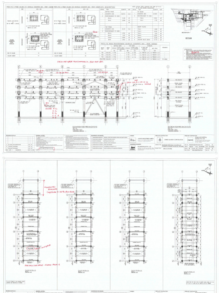 AIL Comment_Precast H Frame Layout for Section F2-F2_08.10.2024 | PDF