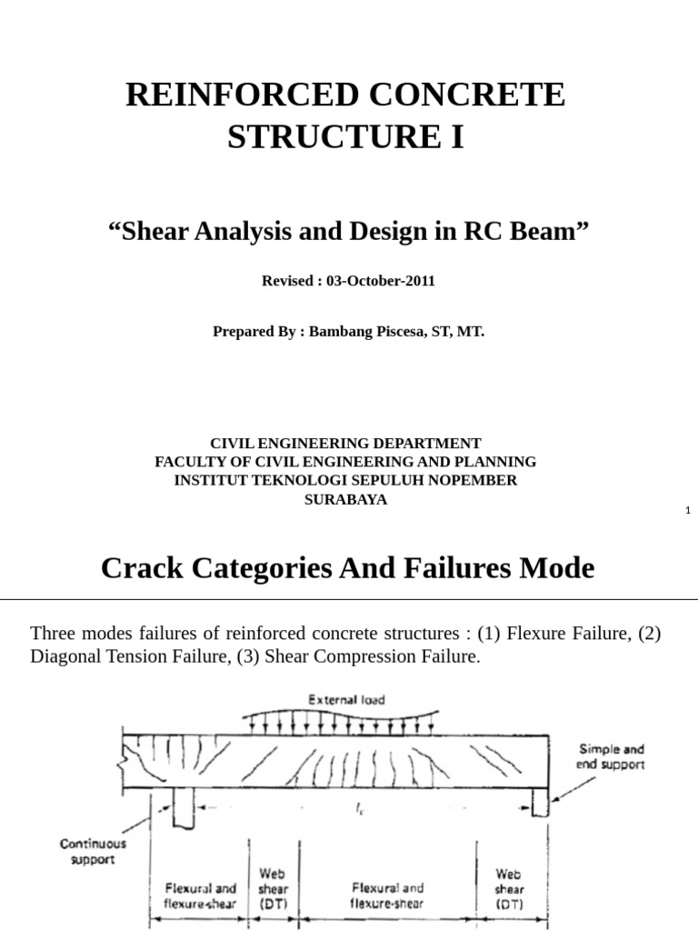 Shear Analysis and Design in RC Beam | PDF | Fracture | Bending