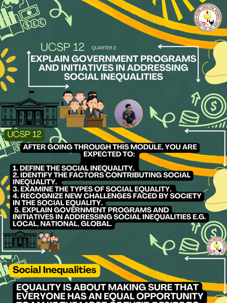 Explain Government Programs and Initiatives in Addressing Social ...