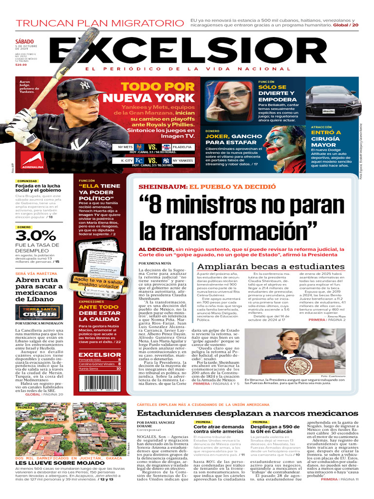 Periódico Excelsior | PDF | México | Politica de mexico