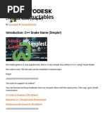 C++ Snake Game Code | PDF | Computer Programming | Software Engineering