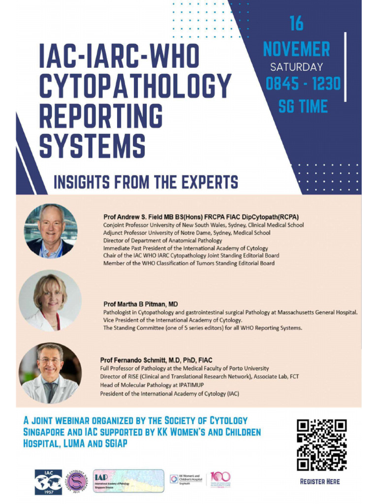 IAC-IARC-WHO Cytopathology Reporting System | PDF