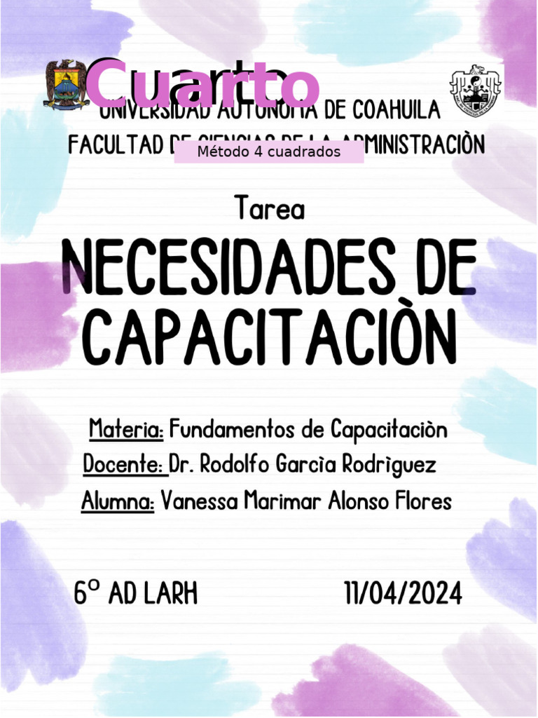 Metodo 4 Cuadrados | PDF | Business | Planificación