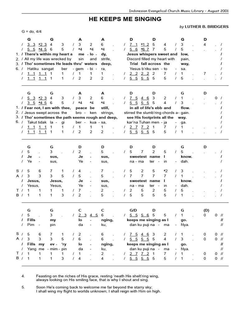 Indonesian Church Hymn Guide | PDF