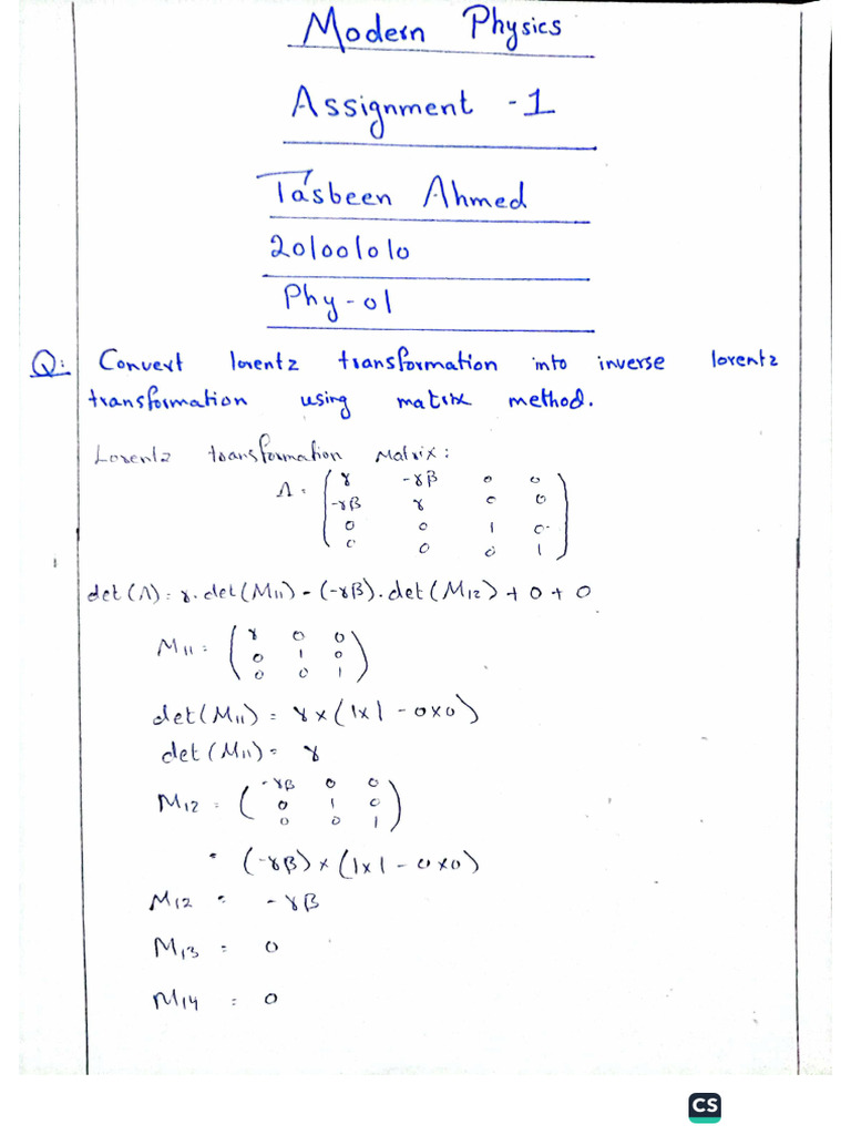 modern physics assignment 1 | PDF